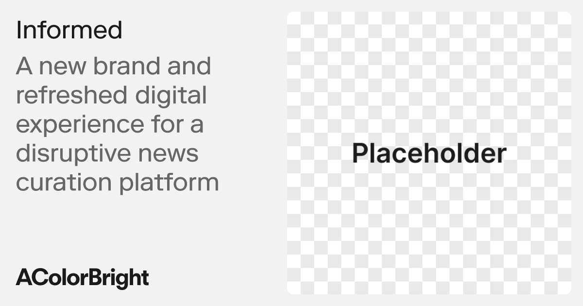 A new brand and refreshed digital experience for a disruptive news ...