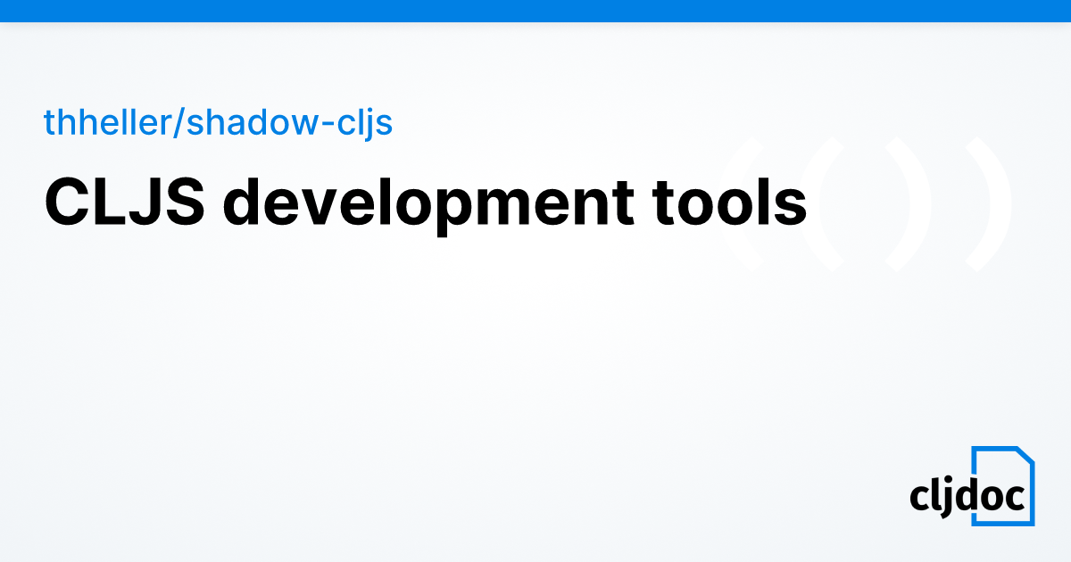 Readme — thheller/shadow-cljs 3.1.2