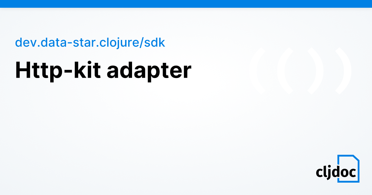 Http-kit adapter — dev.data-star.clojure/sdk 1.0.0-RC3