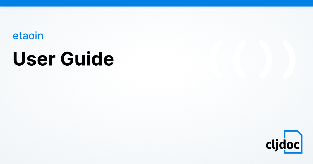 User Guide — etaoin 1.1.43