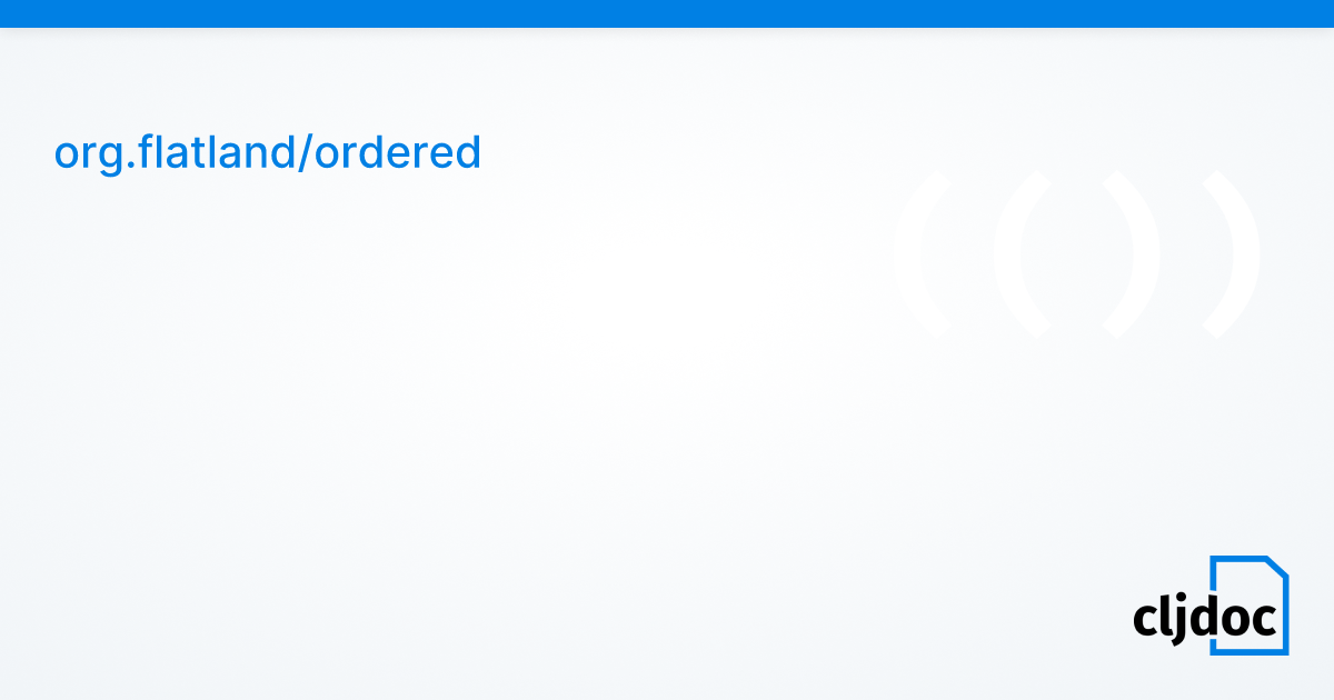 Readme — org.flatland/ordered 1.15.12